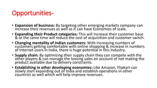 Flipkart v Amazon SWOT social media analytics 2017 data | PPTX