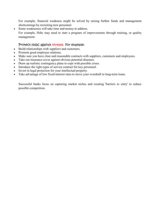 Swot hsb4c | PDF