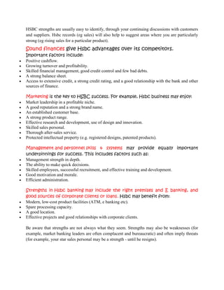 Swot hsb4c | PDF