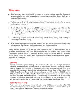 Swot hsb4c | PDF