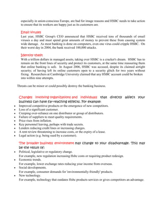 Swot hsb4c | PDF
