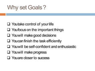 SMART goals and SWOT Analysis | PPTX