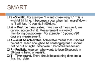 SMART goals and SWOT Analysis | PPTX