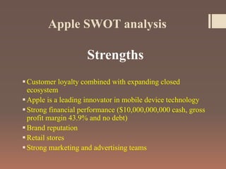 Swot of apple | PPT