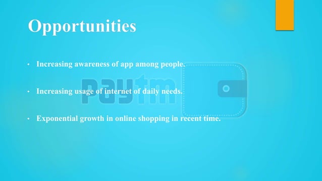 Swot analysis of Paytm | PPTX