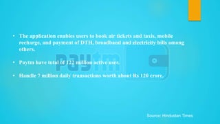 Swot analysis of Paytm | PPTX
