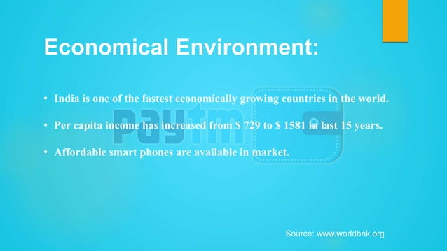 Swot analysis of Paytm | PPTX
