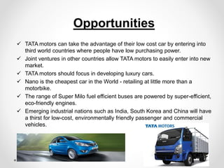SWOT ANALYSIS OF TATA & TOYOTA by Aakash Tiwari | PPTX