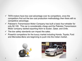 SWOT ANALYSIS OF TATA & TOYOTA by Aakash Tiwari | PPTX