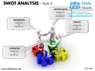 Swot opportunities threats analysis design 2 powerpoint ppt slides. | PPT
