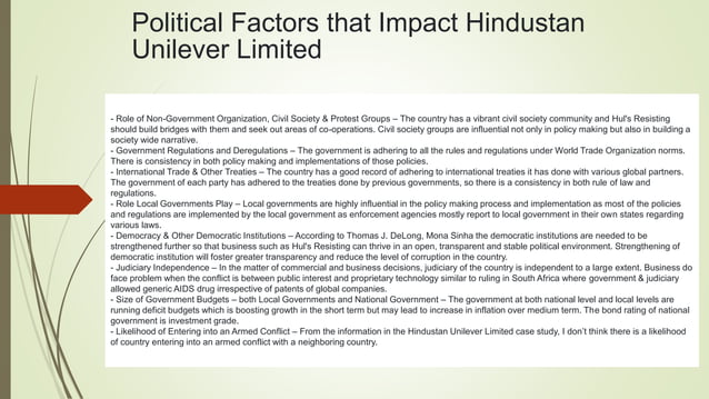 SWOT & PESTEL ANALYSIS OF HUL.pptx