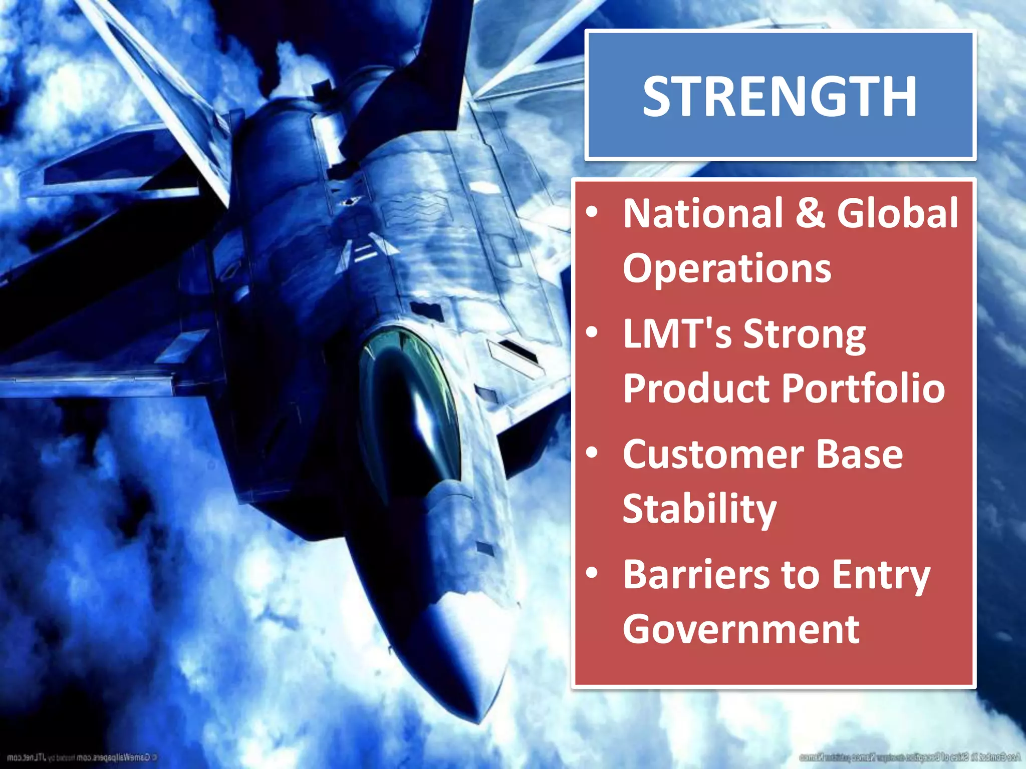 SWOT & PESTLE Analysis - Lockheed Martin | PPTX
