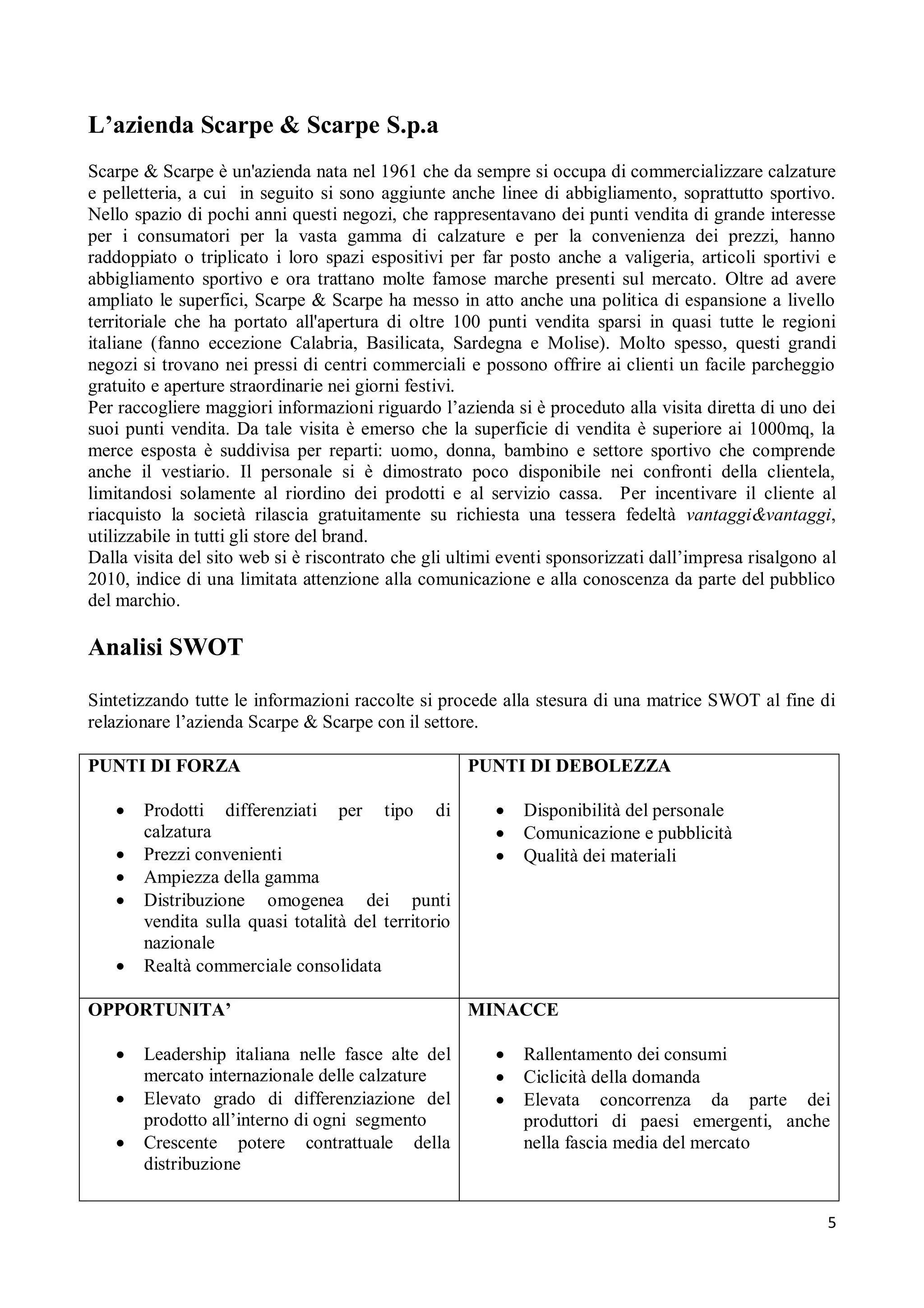 Swot report | PDF