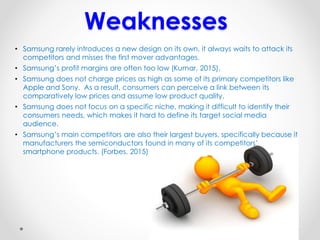 Swot social media ppt-samsung | PPT
