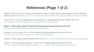 Apple SWOT Analysis Presentation | PPTX