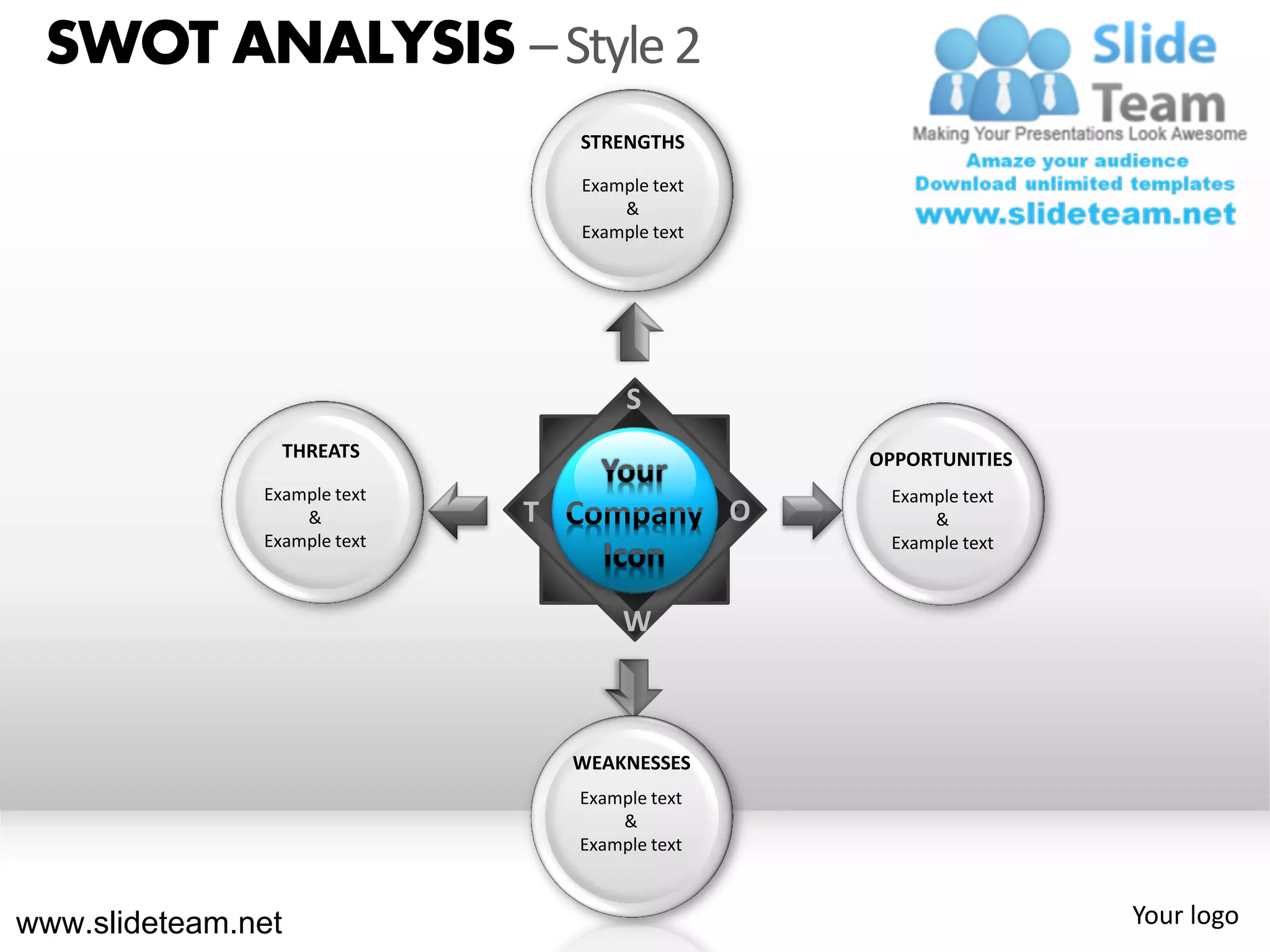 Swot strenghts weaknesses analysis style design 2 powerpoint ...