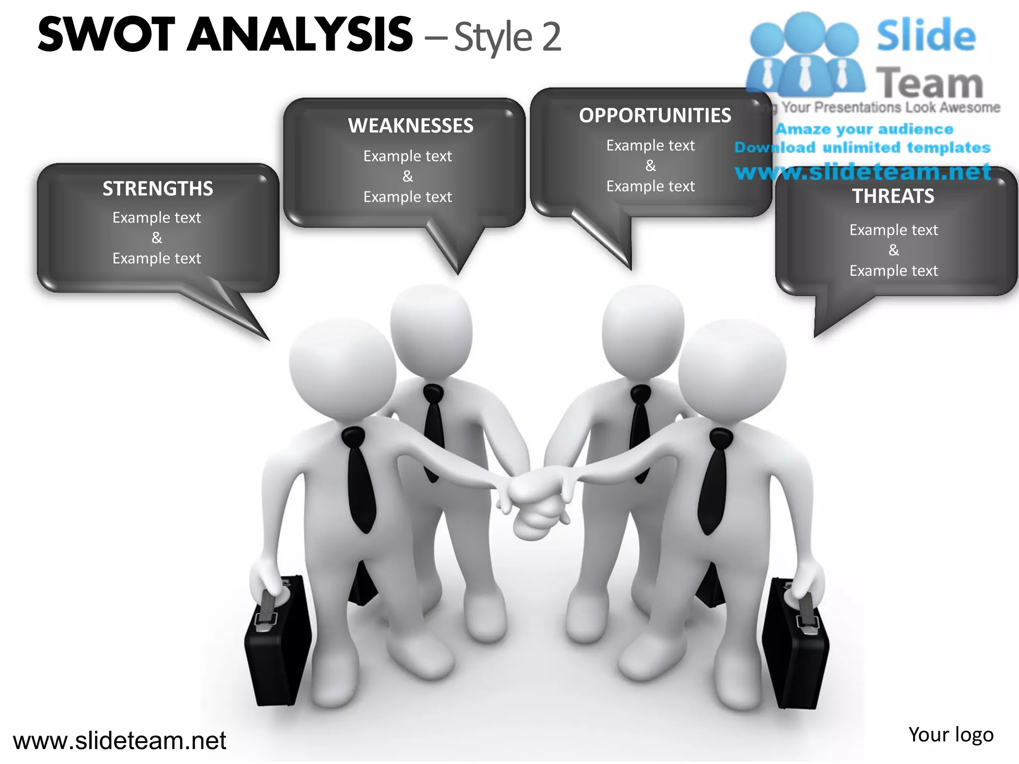 Swot strenghts weaknesses analysis style design 2 powerpoint ...