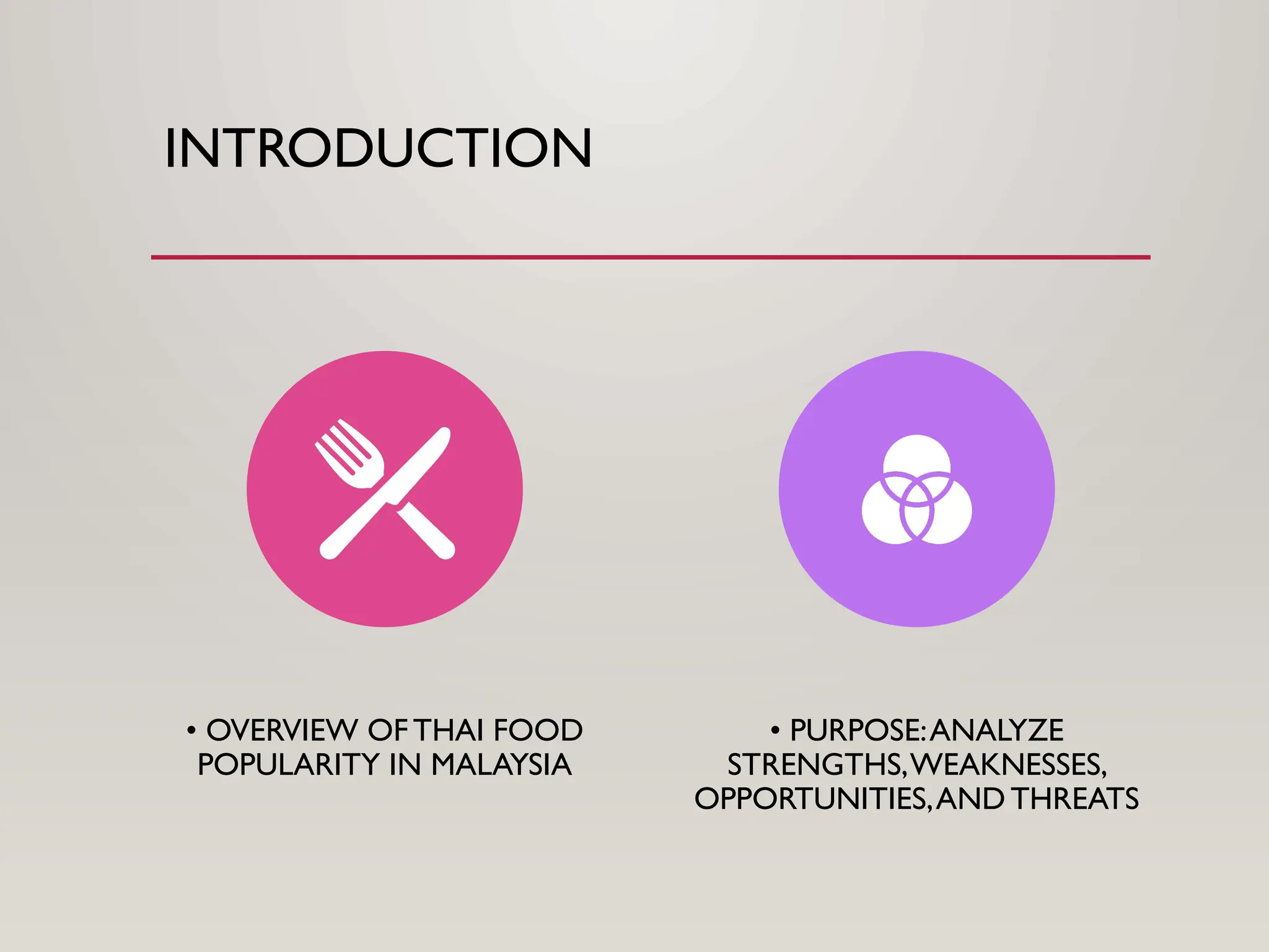 SWOT_Thai_Food_Malaysia about the thai marketing | PPT