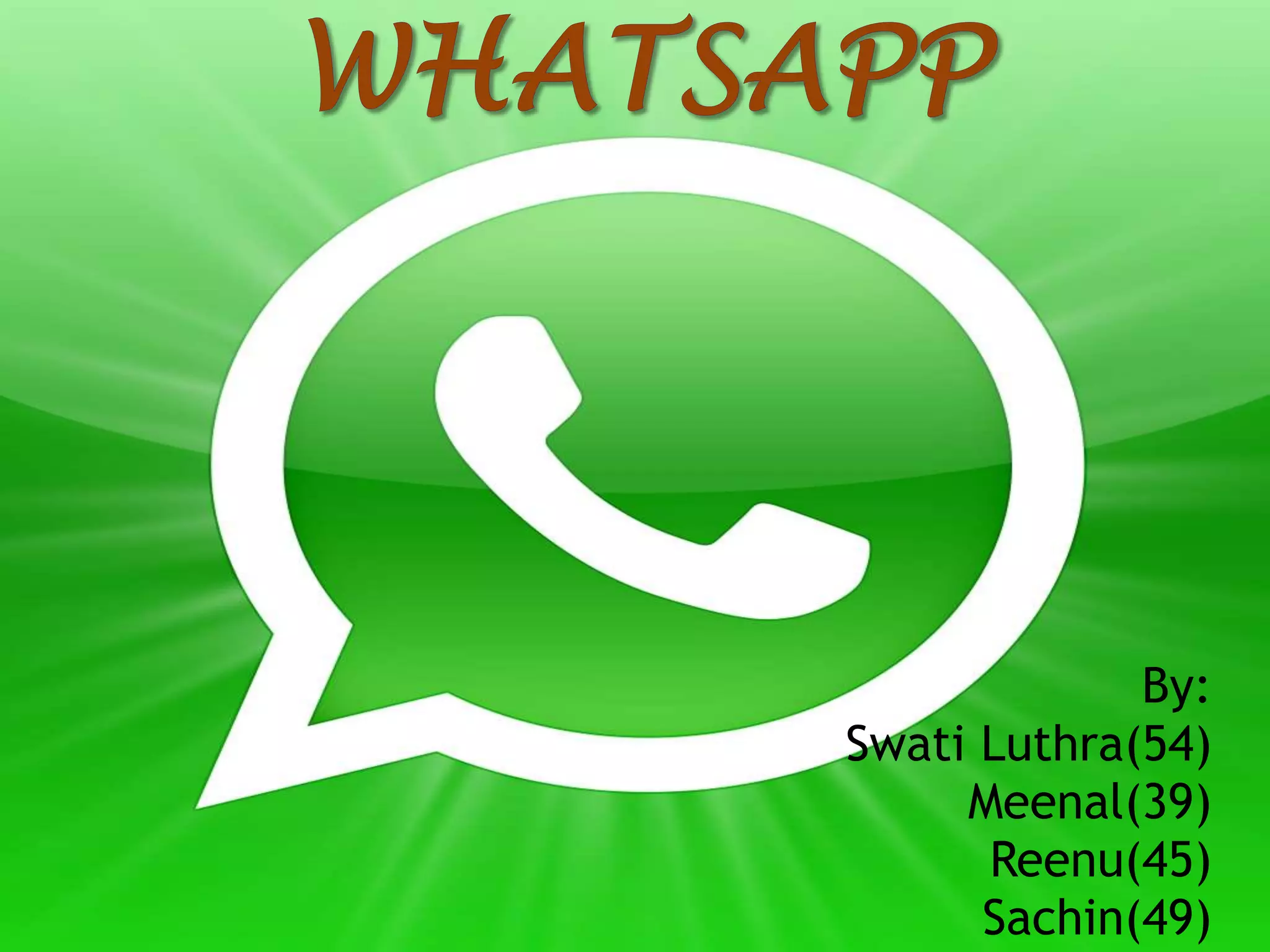 whatsapp ppt | PPTX
