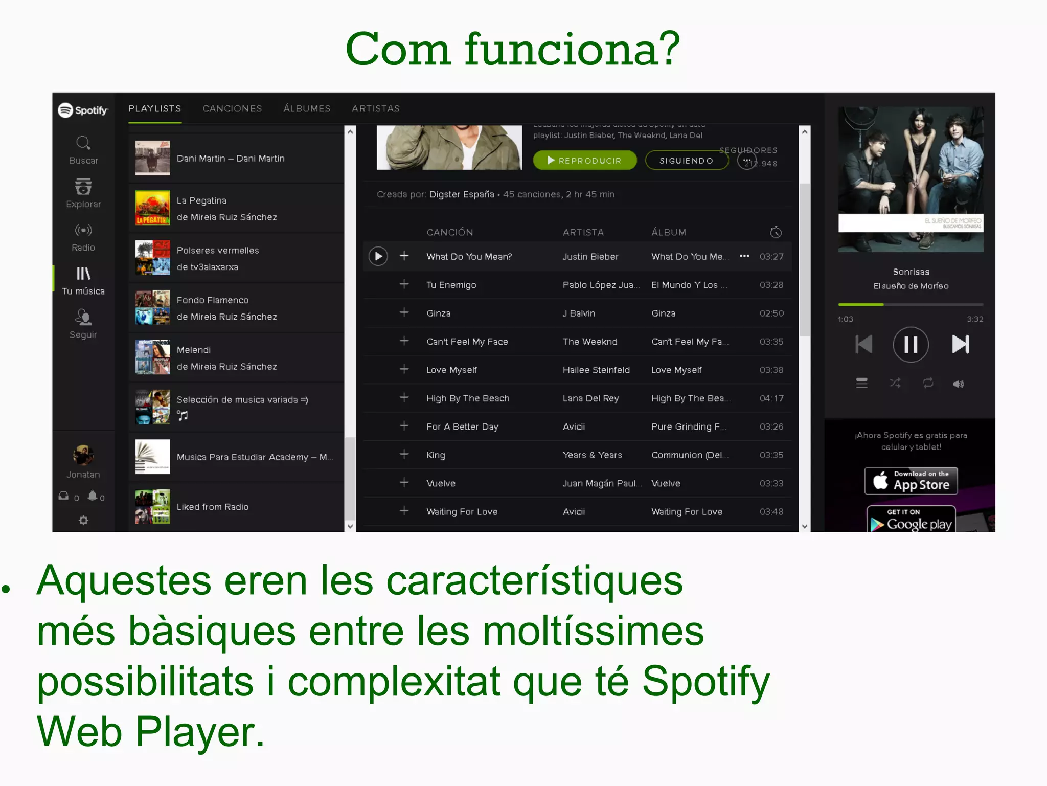 Spotify Web Player | PPT