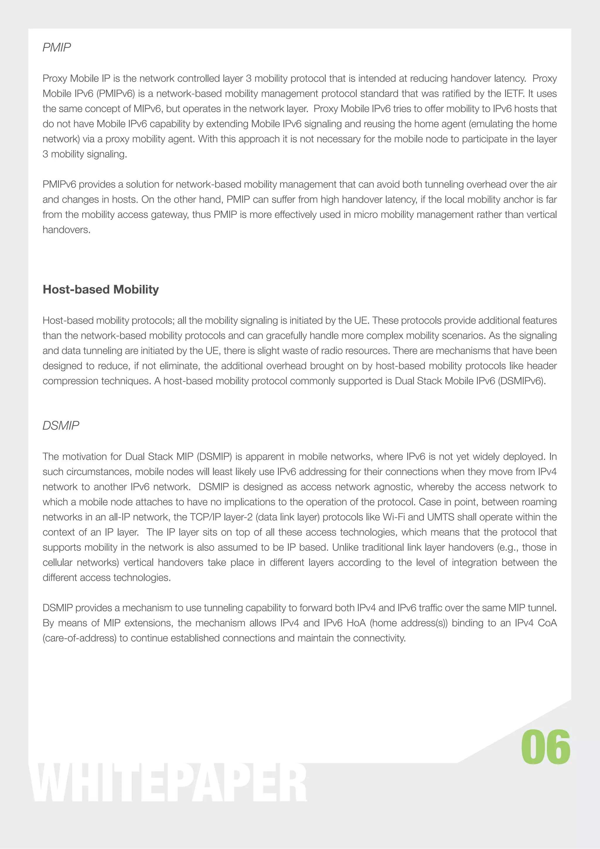 Mobility Management For Next Generation Networks | PDF