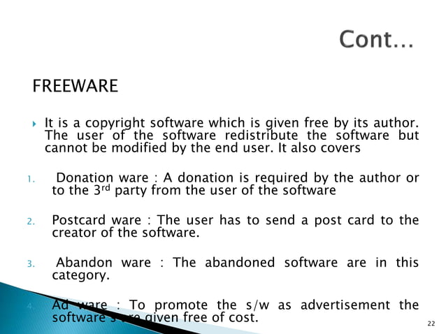 Presentation on Software Piracy | PPTX | Shareware and Freeware | Computer Software and Applications