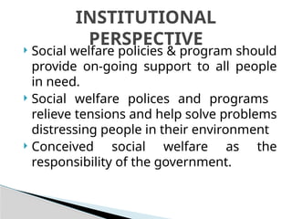 Social Welfare Policies Programs and ptx | PPTX
