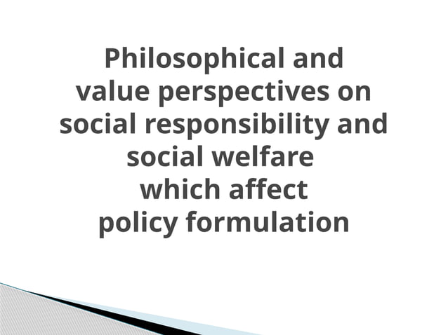 Social Welfare Policies Programs and ptx | PPTX