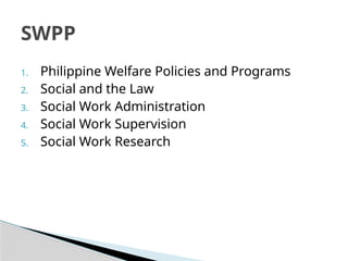 Social Welfare Policies Programs and ptx | PPTX