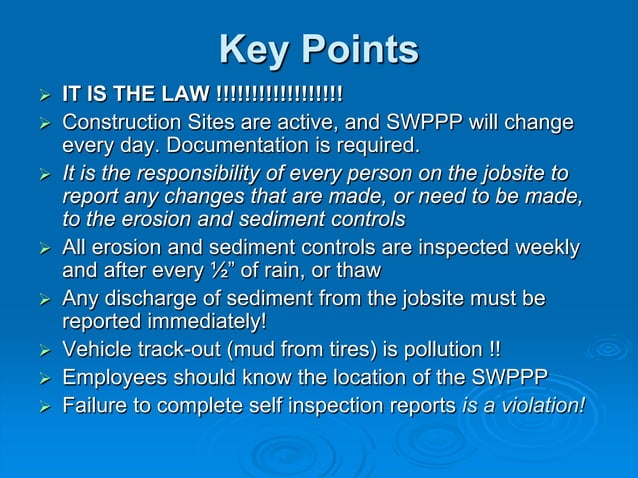 Swppp training 2015_a | PDF | Indoor Environmental Quality | Home & Garden