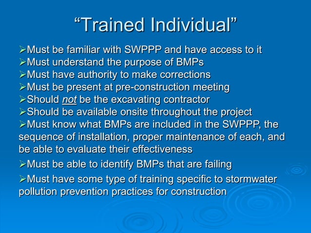 Swppp training 2015_a | PDF | Indoor Environmental Quality | Home & Garden