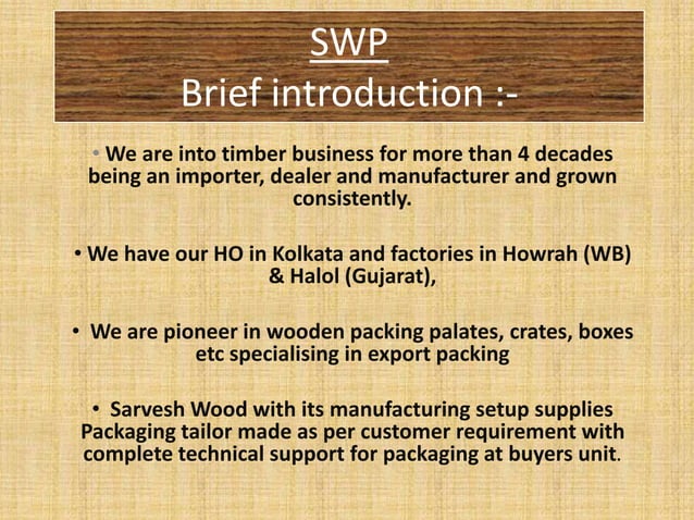 Swp Profile Upload | PPT