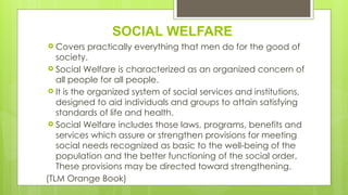PowerPoint for Social Welfare Policies Programs and Services | PPTX