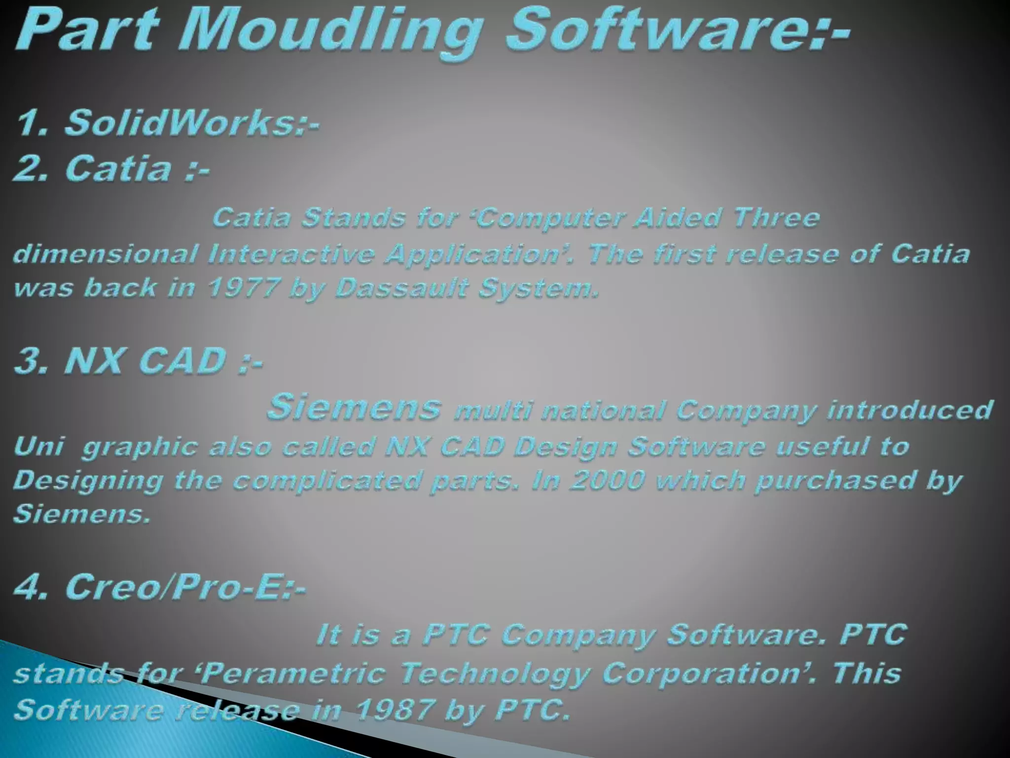 SolidWorks PPT | PPTX | Computer Software and Applications | Computing