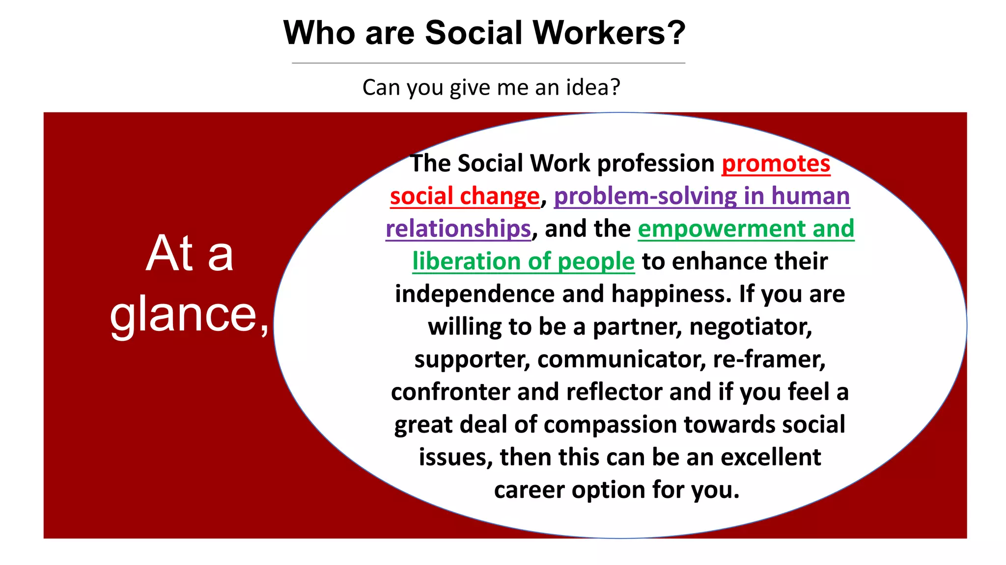 The Social Work Profession | PPTX