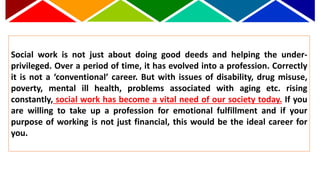 The Social Work Profession | PPTX