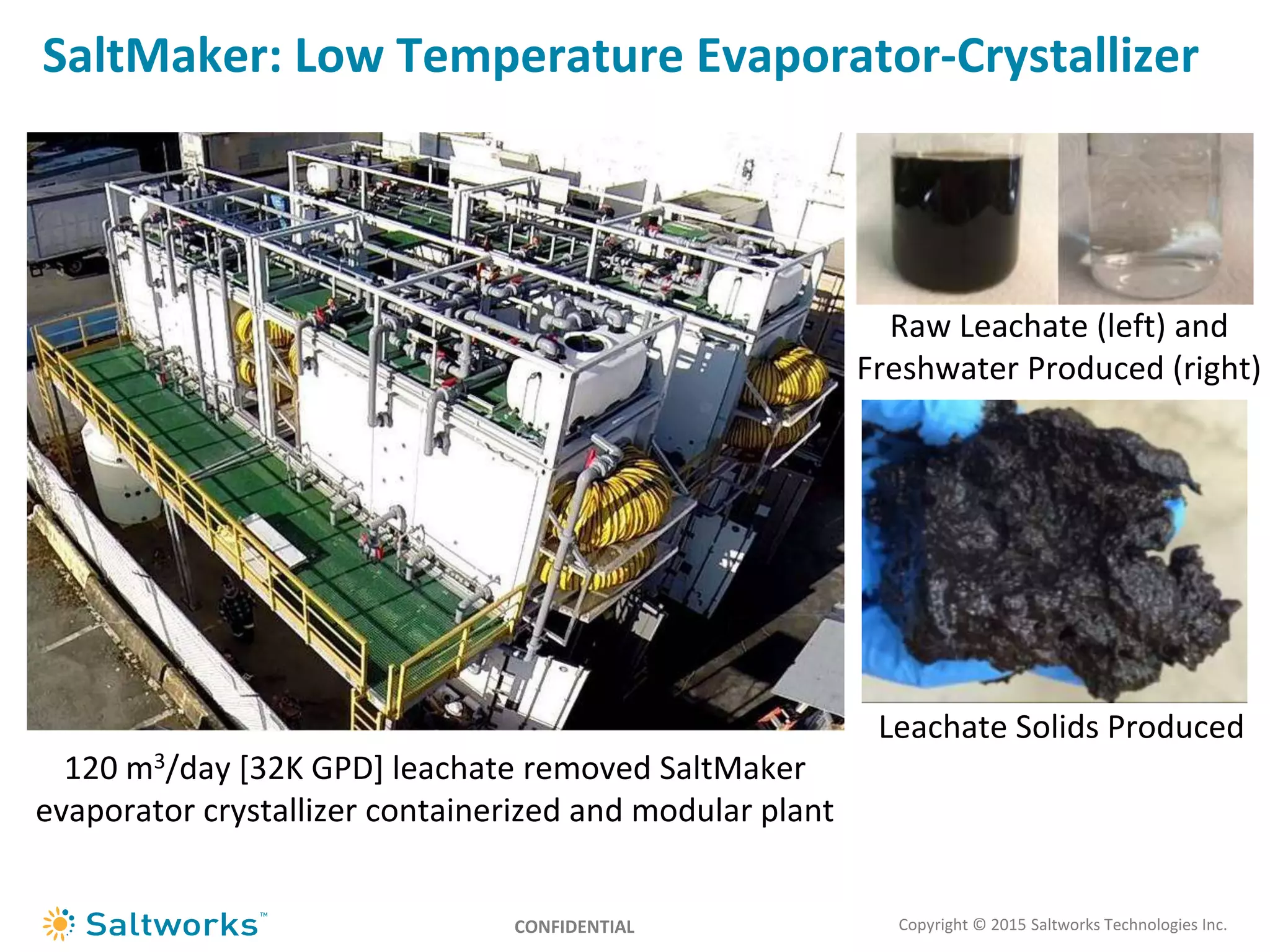 SaltMaker Evaporator Crystallizer Project Results: Treatment of ...