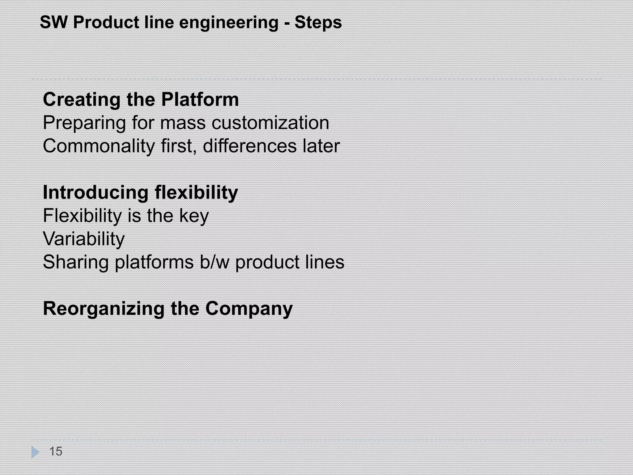 SW Product Line Engineering | PPTX