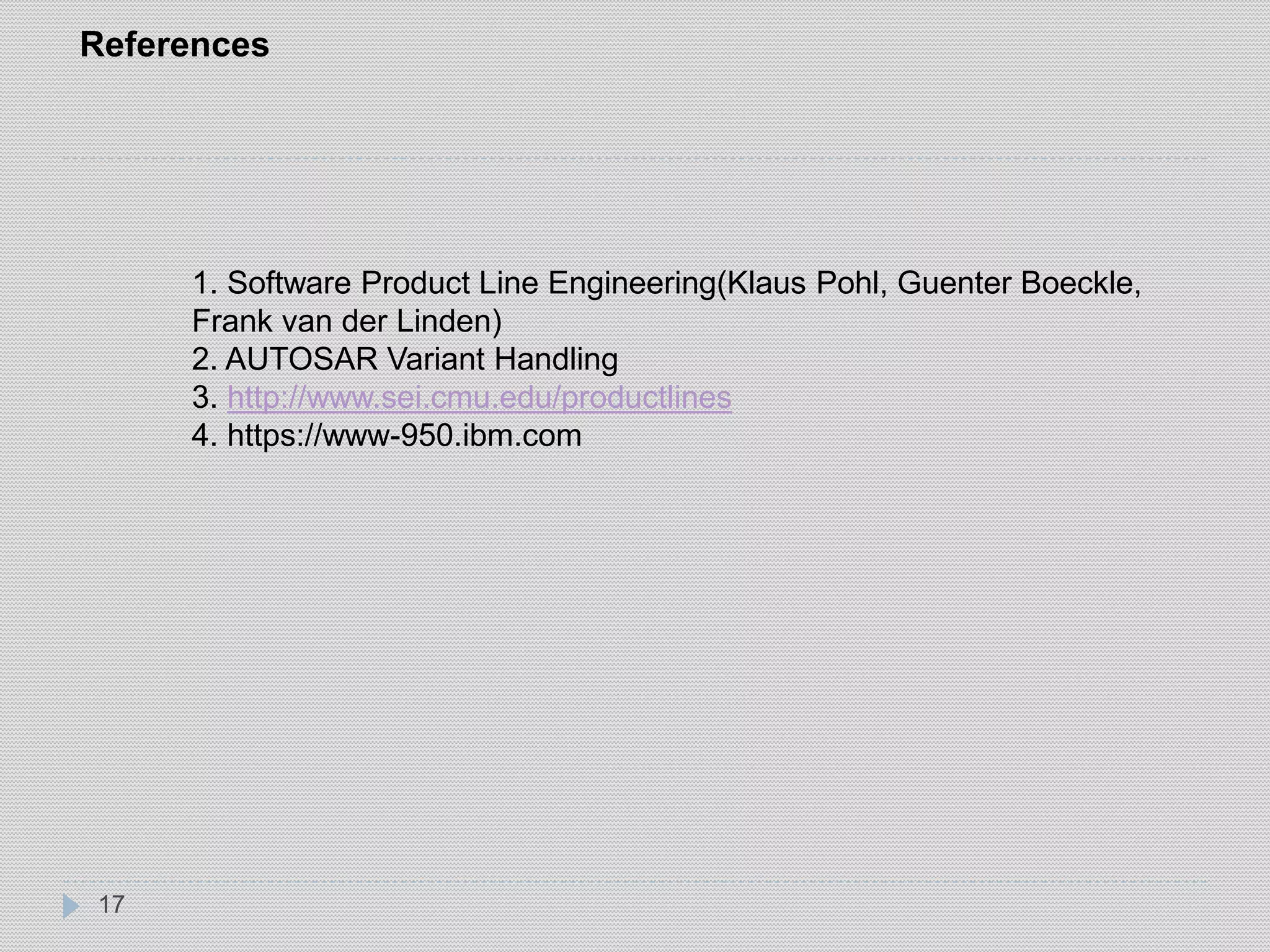 SW Product Line Engineering | PPTX