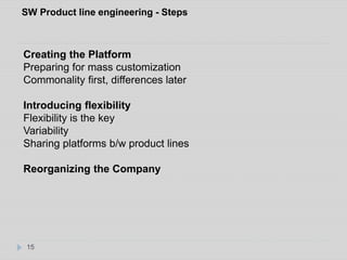 SW Product Line Engineering | PPTX