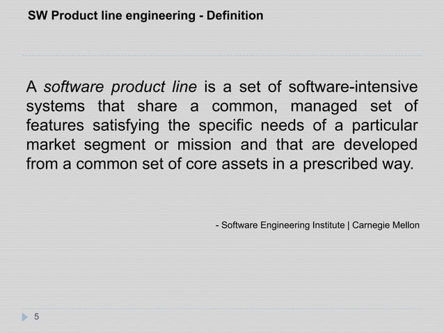 Sw Product Line Engineering Pptx Computer Software And Applications Computing