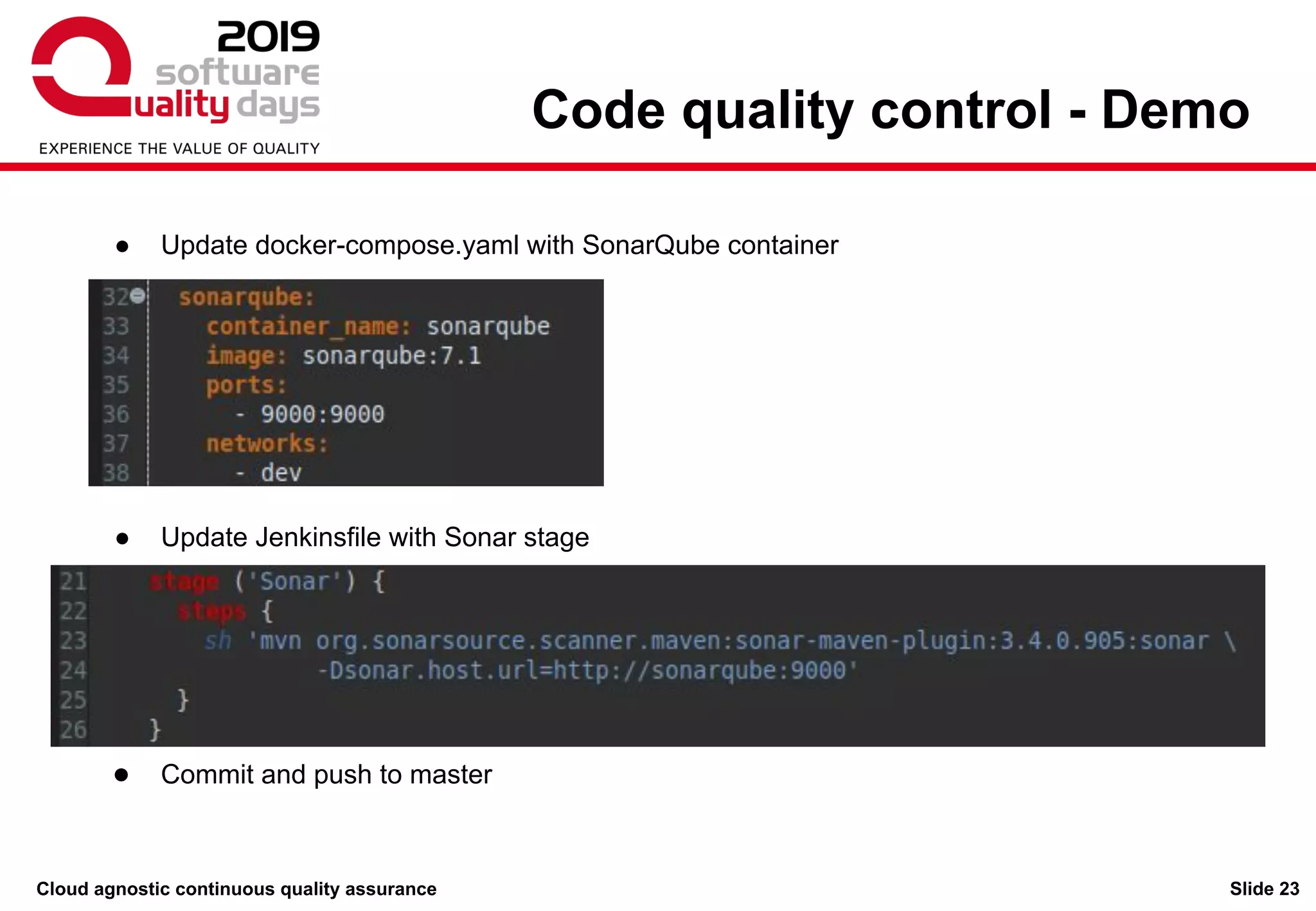 Cloud agnostic continuous quality assurance | PDF