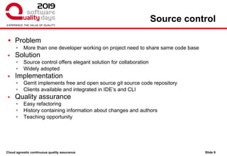 Cloud agnostic continuous quality assurance | PDF