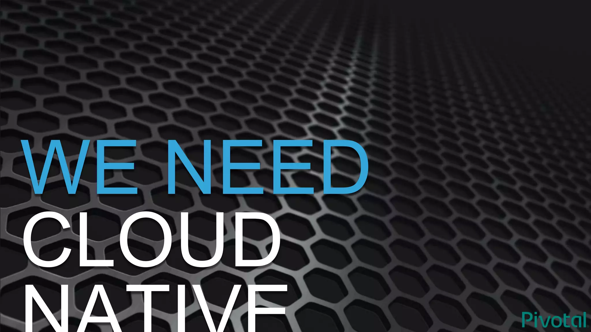 Pivotal Cloud Foundry: Cloud Native Architecture | PPTX