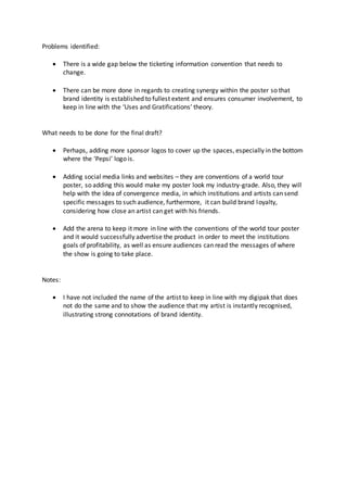 SWR Analysis - World Tour Poster | DOCX