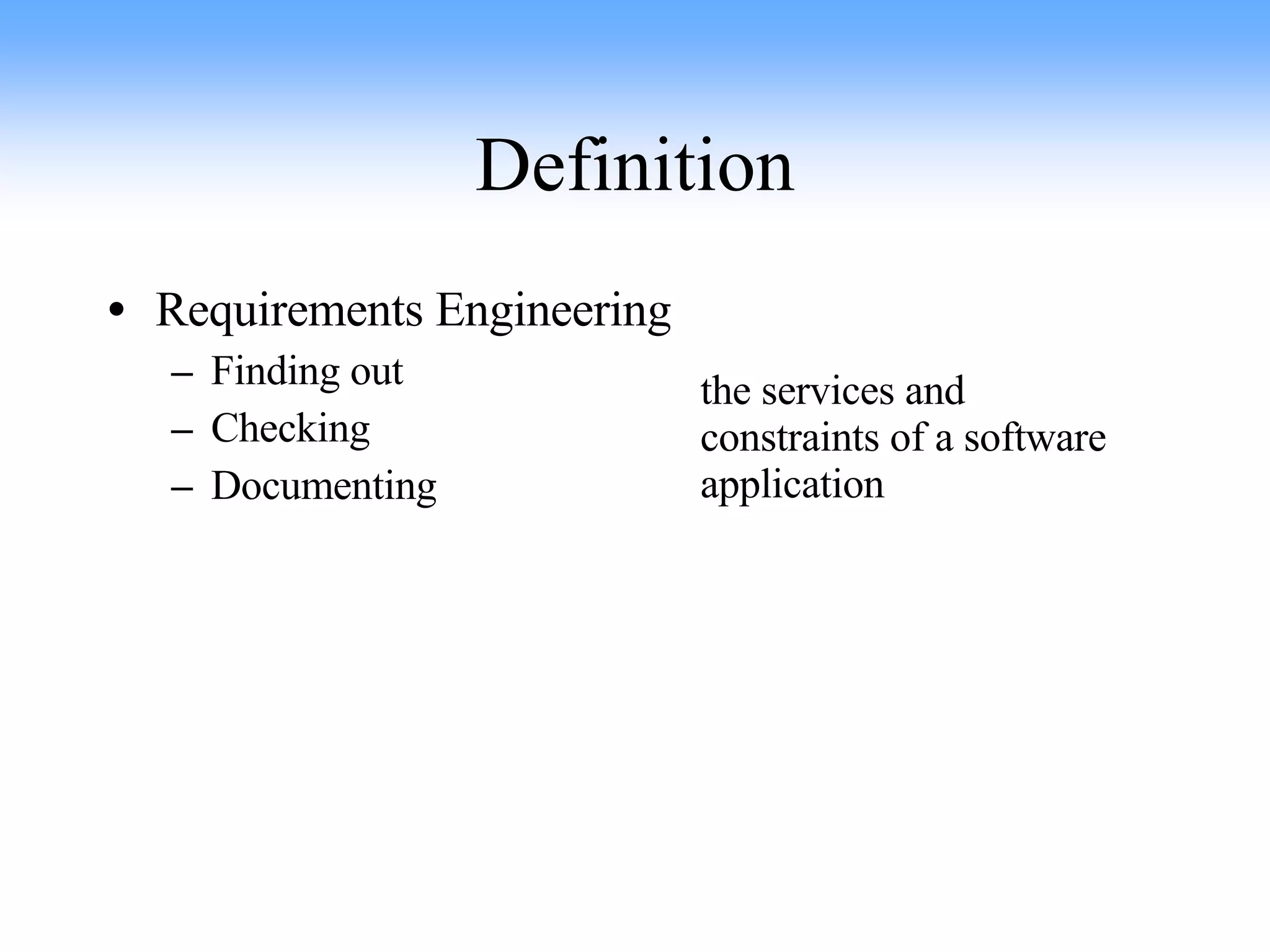 Sw Requirements Engineering | PPT