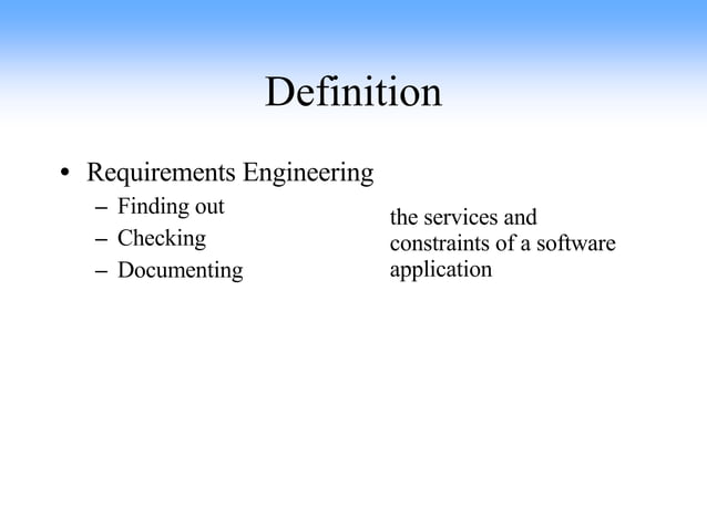 Sw Requirements Engineering | PPT