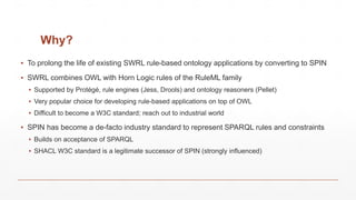 SWRL2SPIN: Converting SWRL to SPIN | PDF