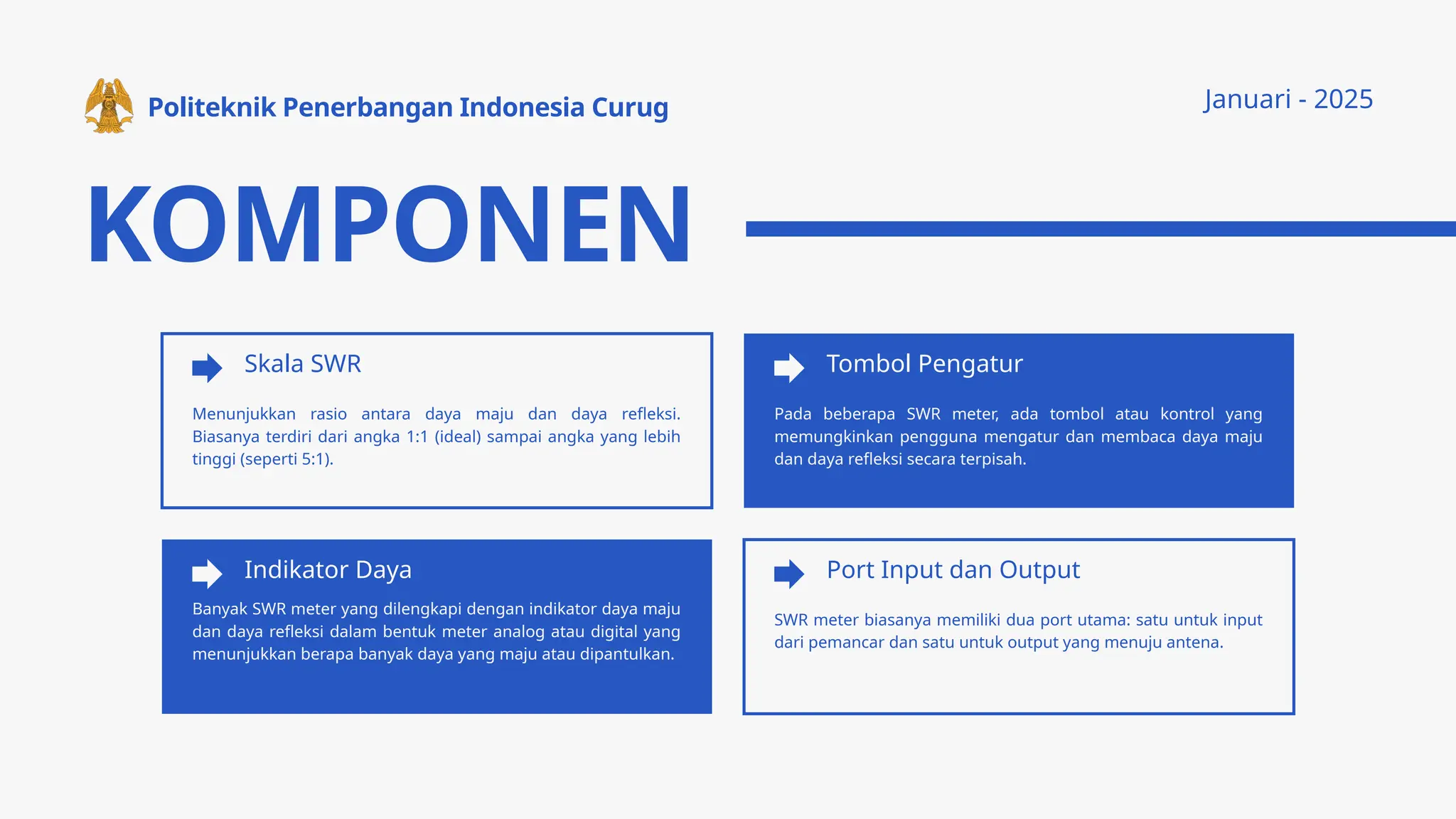 SWR METER and Implementation in radio operation | PPTX