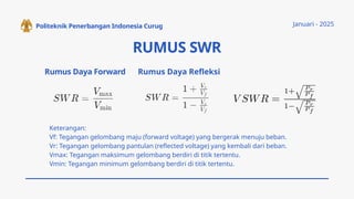 SWR METER and Implementation in radio operation | PPTX